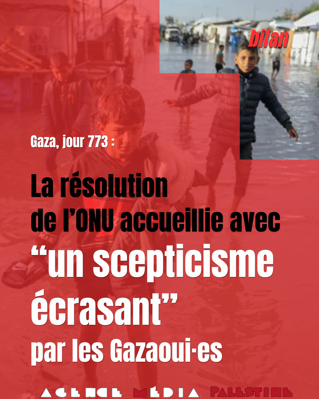 Gaza, jour 773 : la résolution de l’ONU accueillie avec « un ...